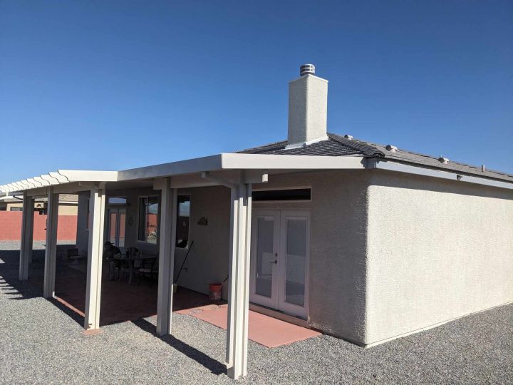 Slate and White Alumawood Insulated Patio Cover