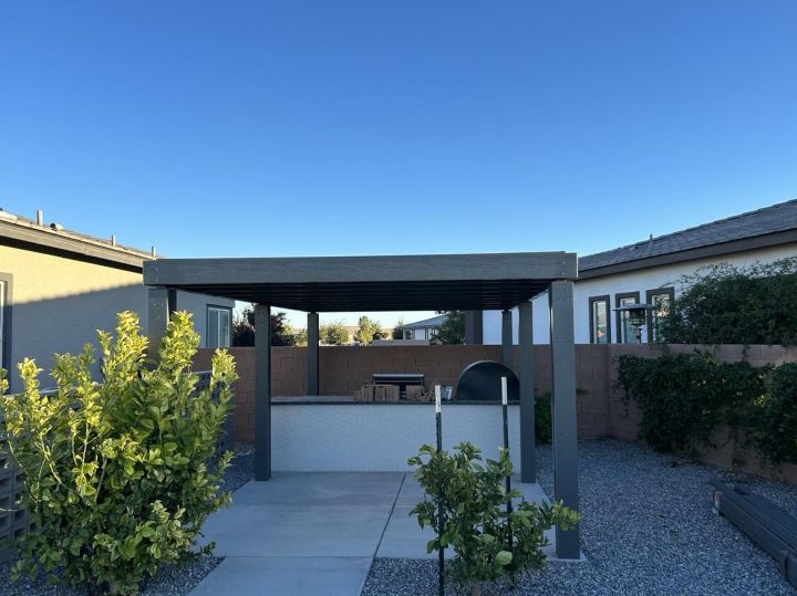 Slate Alumawood Lattice Patio Cover | Snowden Designs