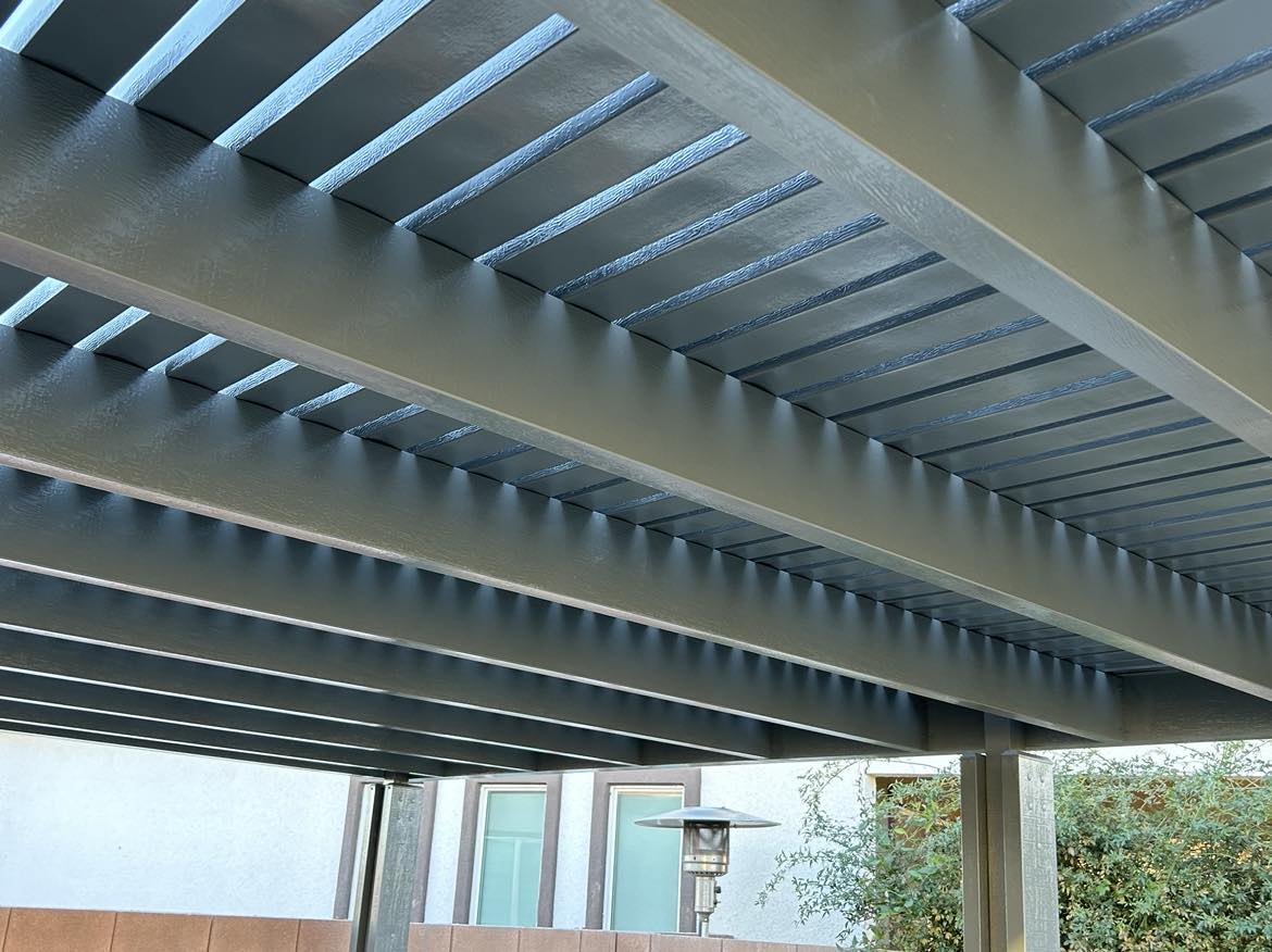 Slate Alumawood Lattice Patio Cover | Snowden Designs